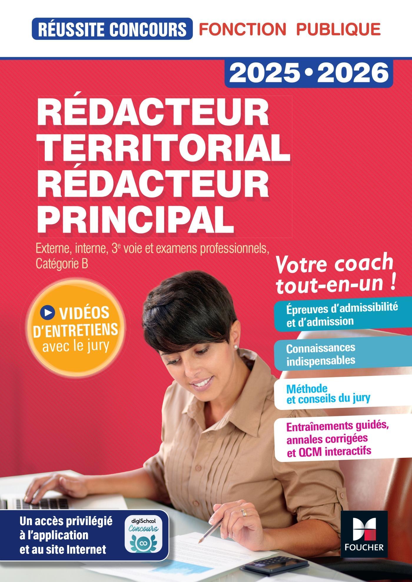 Réussite Concours - Rédacteur territorial/principal - 2025-2026 ...